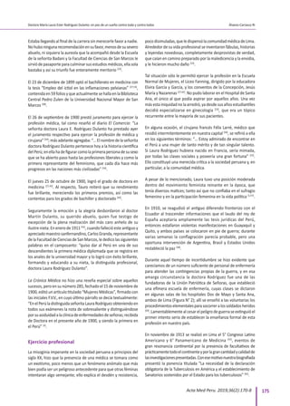 primera mujer medica que ejerció la medicina en el Perú | PDF