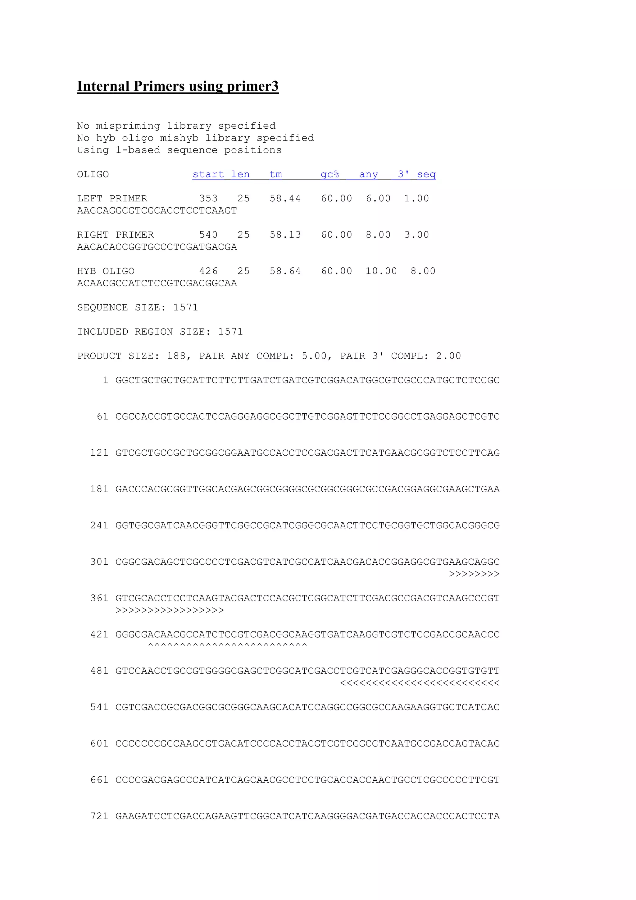 primer analysis.pdf | Genetics | Science