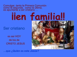 Primera reunión con los padres de primera comunion | PPSX