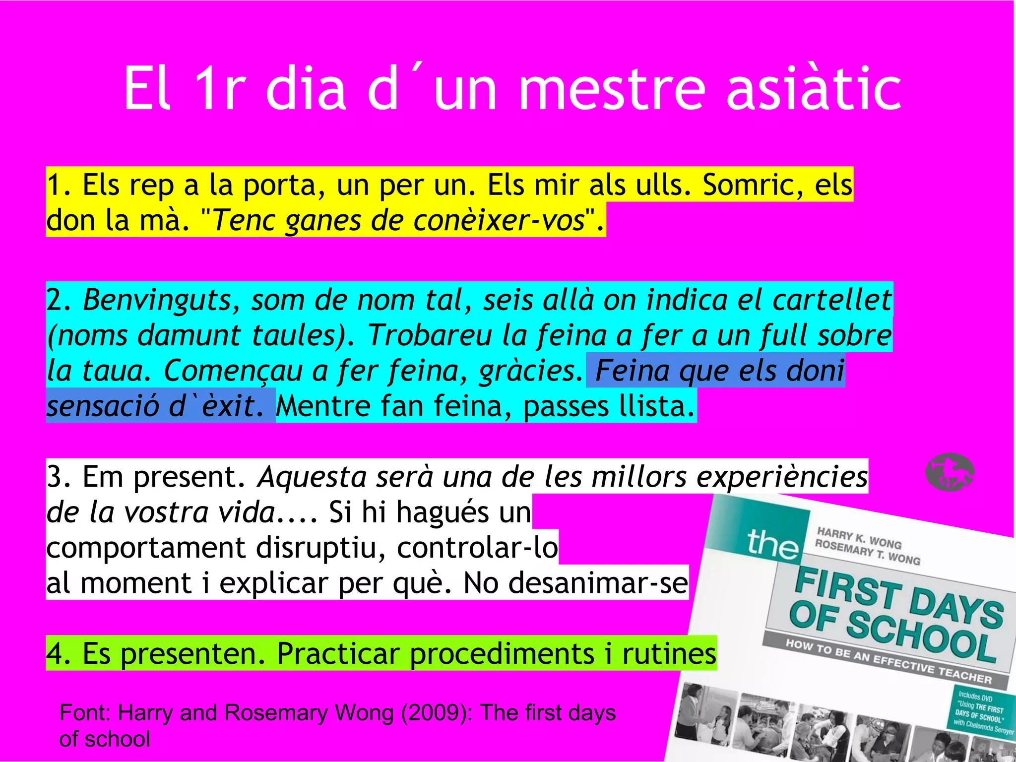 Primera setmana i clima d'aula | PPT