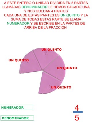 Primeras nociones de fracciones | PPT
