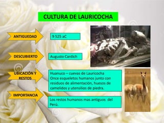 Primeras Sociedades Andinas | PPTX