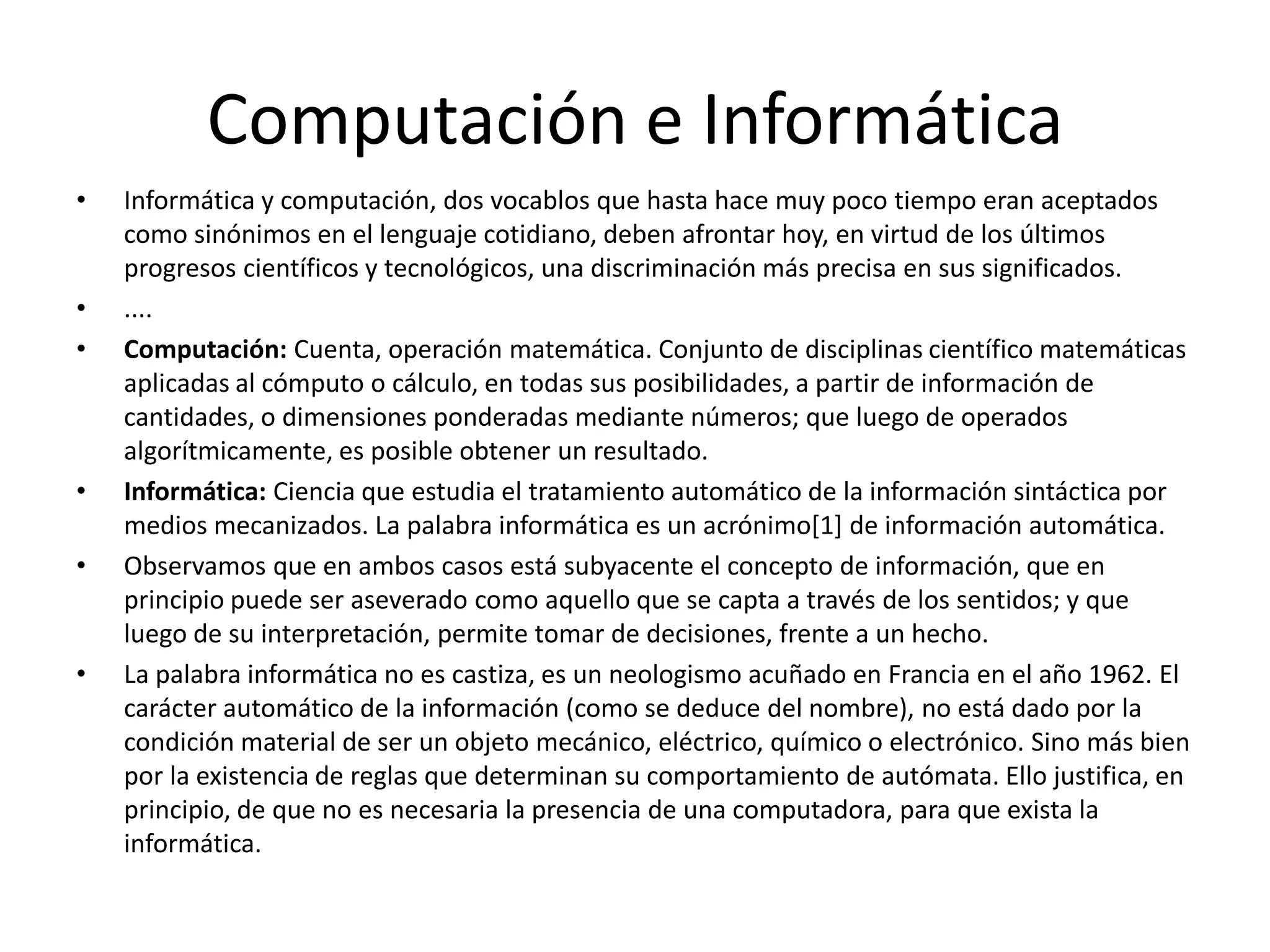 Primera unidad de computacion | PPTX | Computing | Technology & Computing