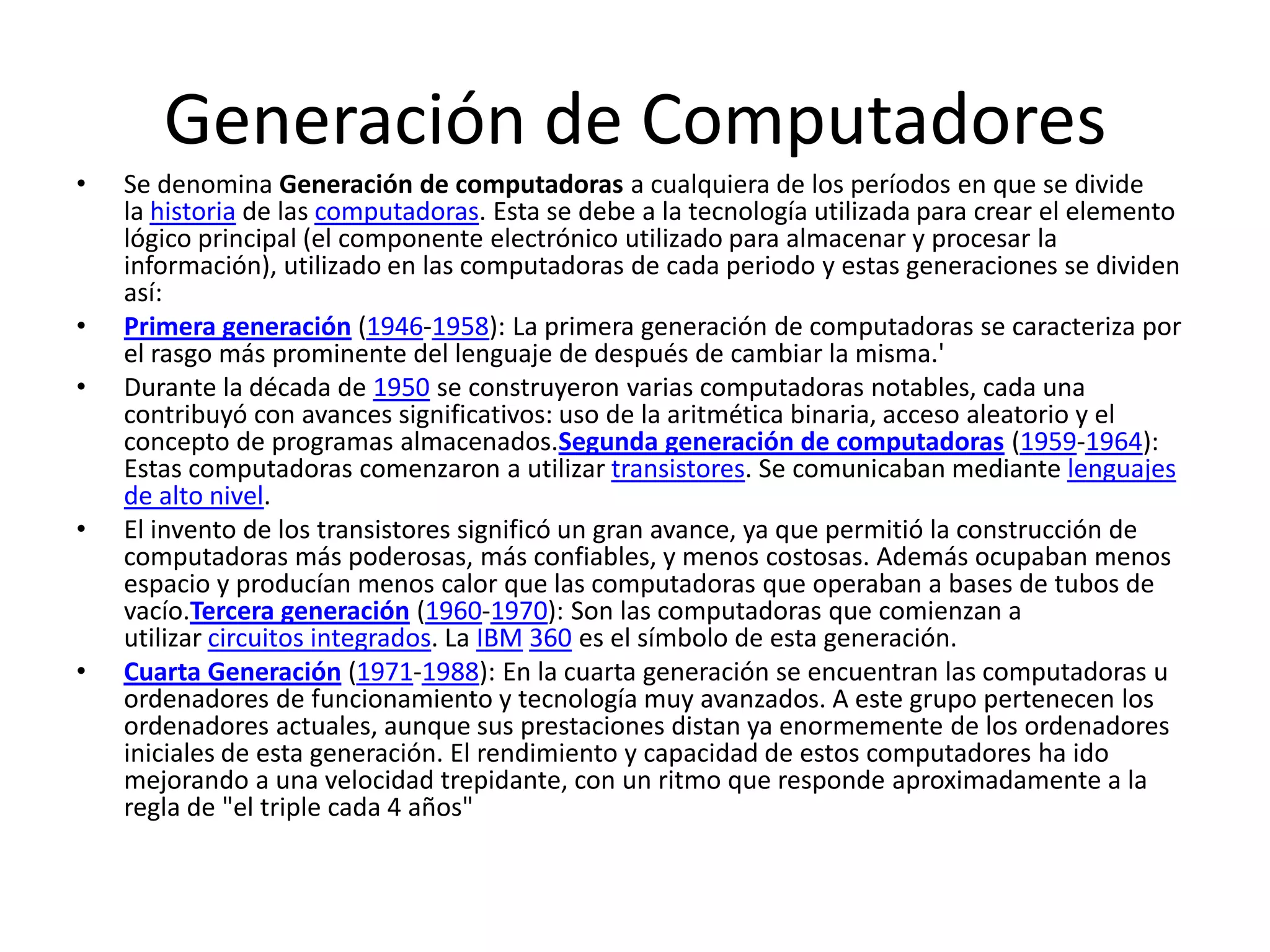 Primera unidad de computacion | PPTX | Computing | Technology & Computing