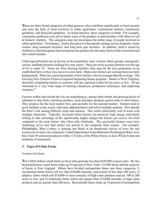 Urban Agriculture and Community Food Security: Farming from the City ...