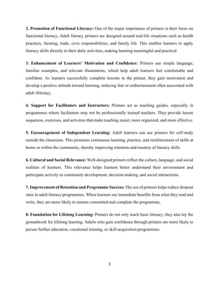 Comprehensive Guide to Primer Construction in Adult Education for ...