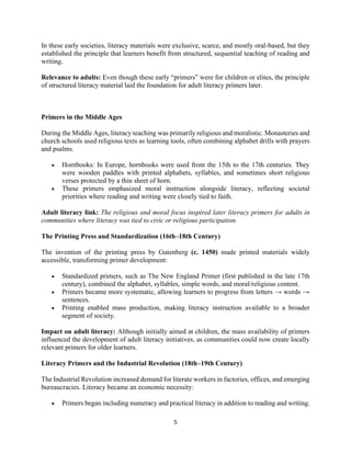 Comprehensive Guide to Primer Construction in Adult Education for ...