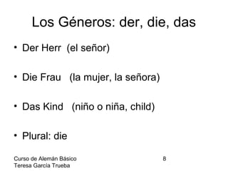 Primer día del curso de alemán básico | PPT