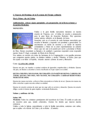 Primer día del triduo | DOCX | Christianity | Religion & Spirituality