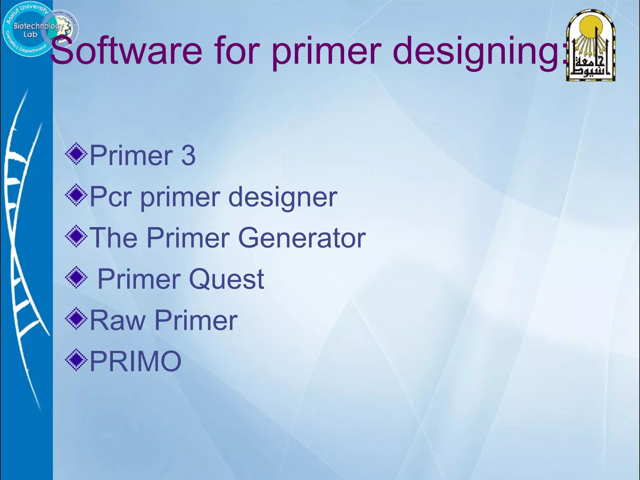 Primer design | PPT
