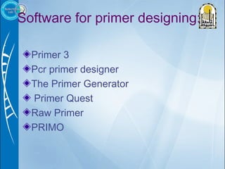 Primer design | PPT
