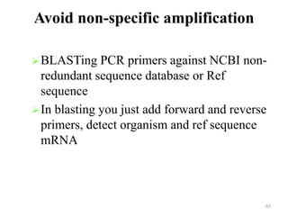 Primer design for PCR and analysis of gel picture | PPT