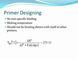 Primer designgeneprediction | PPTX