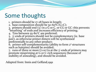 Primer designgeneprediction | PPTX