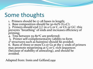 Primer designgeneprediction | PPT