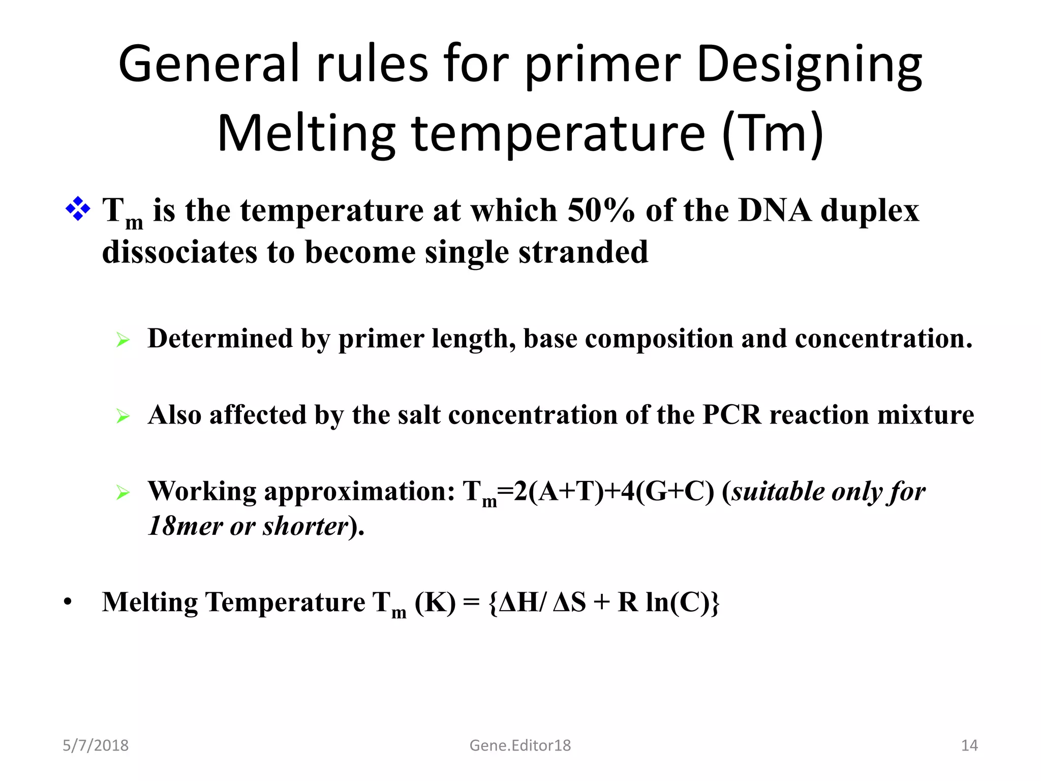 Primer Designing (General Rules) | PPTX