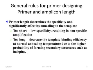 Primer Designing (General Rules) | PPTX