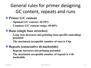 Primer Designing (General Rules) | PPTX