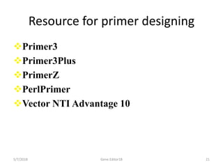 Primer Designing (General Rules) | PPTX