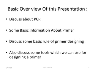Primer Designing (General Rules) | PPTX