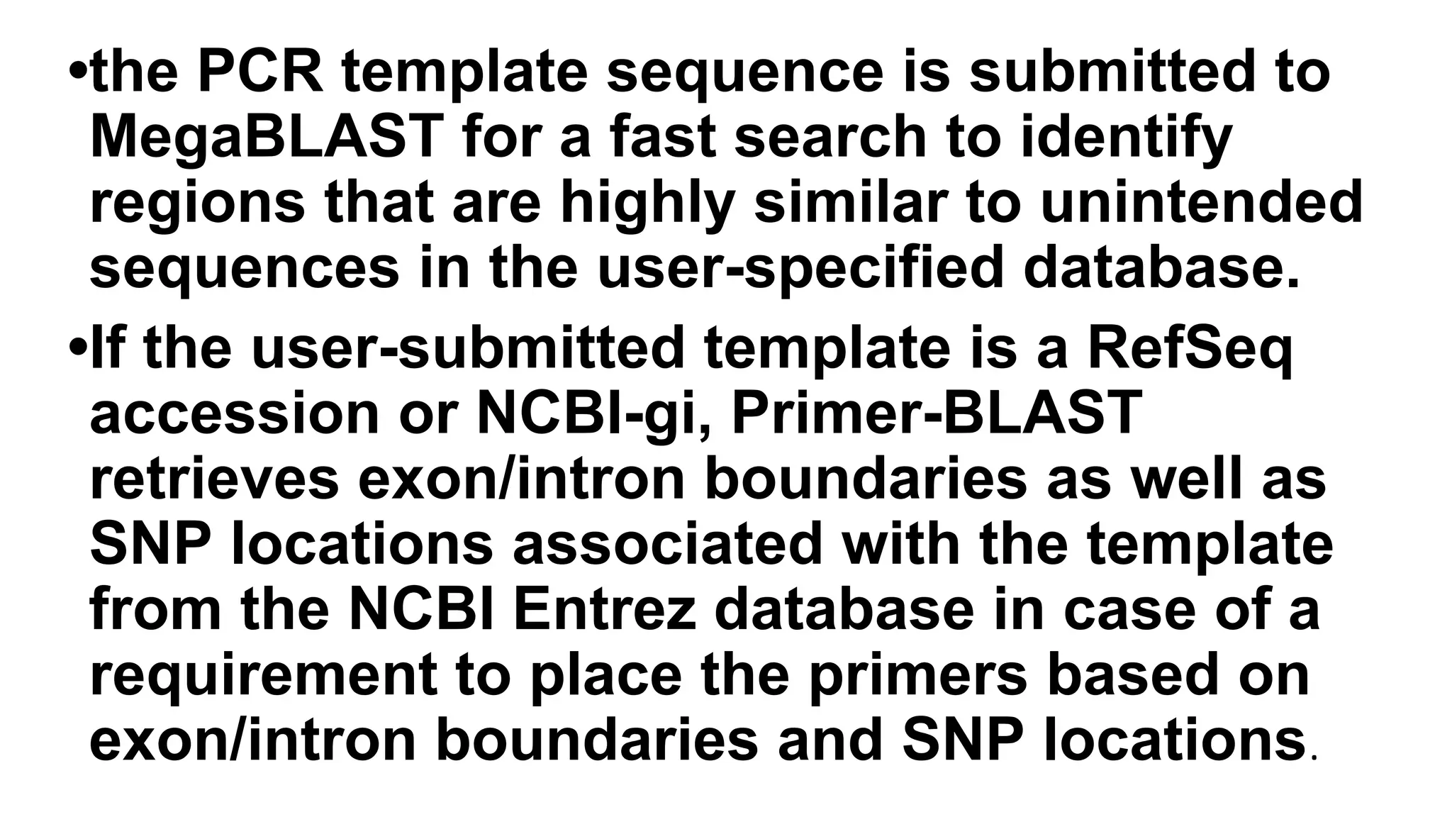PRIMER DESIGNING RECOMBINANT DNA TECHNOLOGY Primer designing | PDF