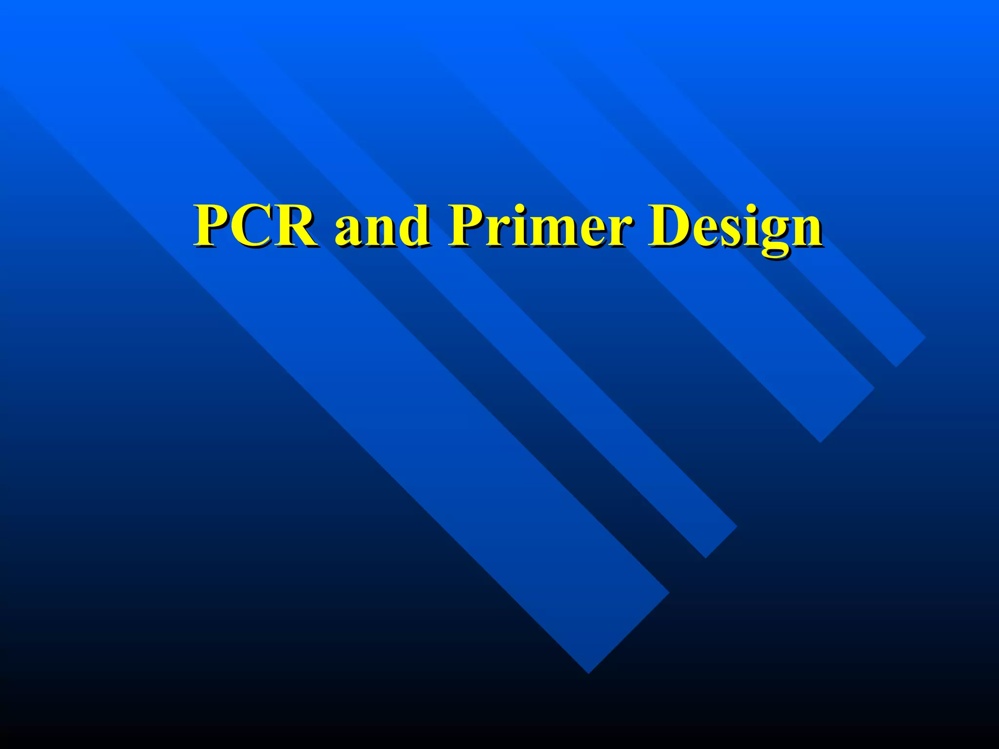 Primer design task | PPT