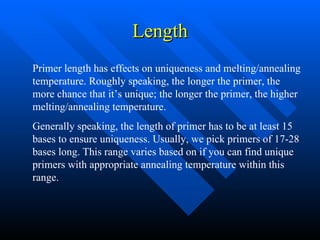 Primer design task | PPT