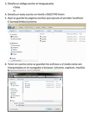 Primer ejercicio php | PDF