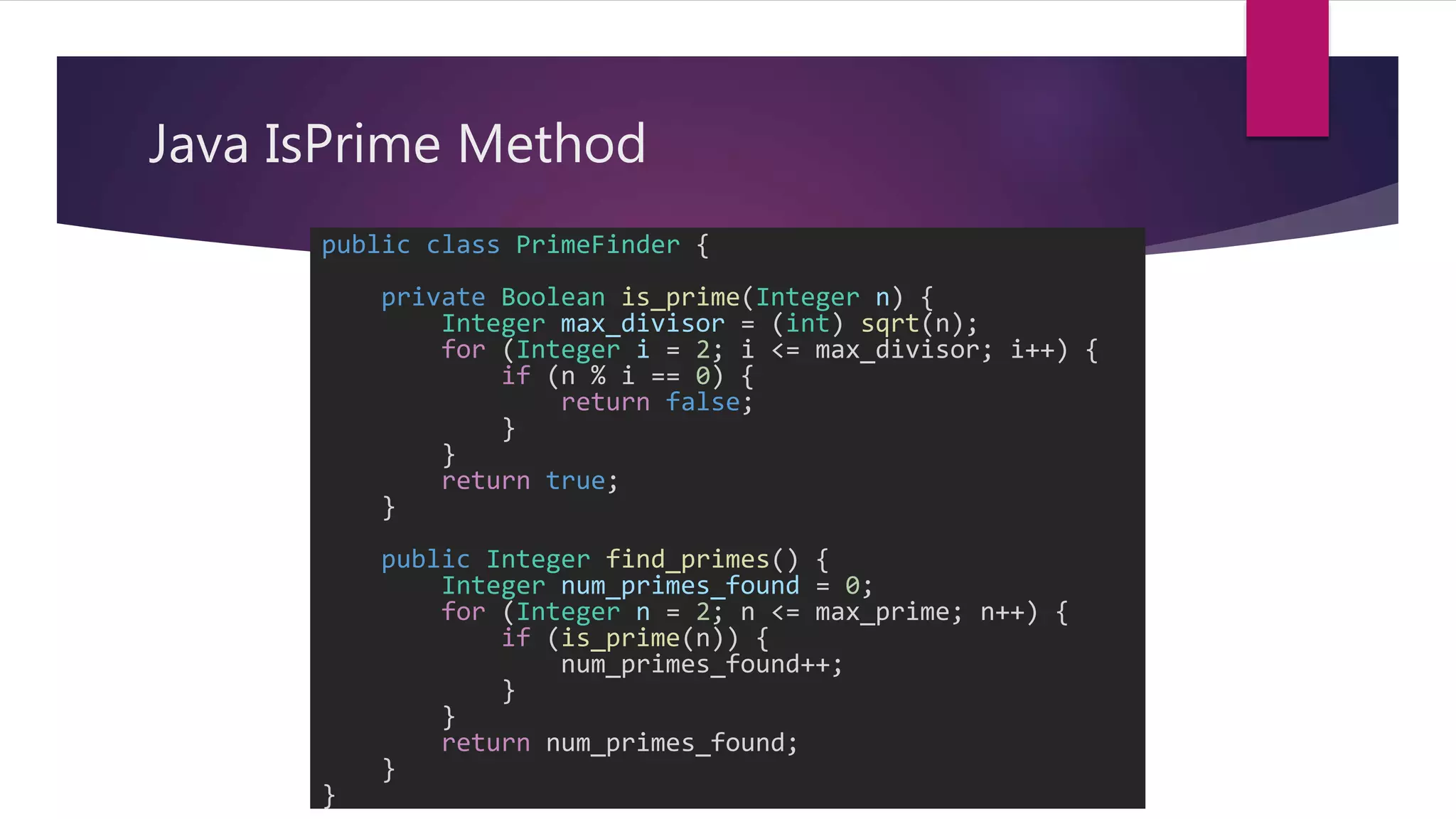 C++ & Java JIT Optimizations: Finding Prime Numbers | PPT