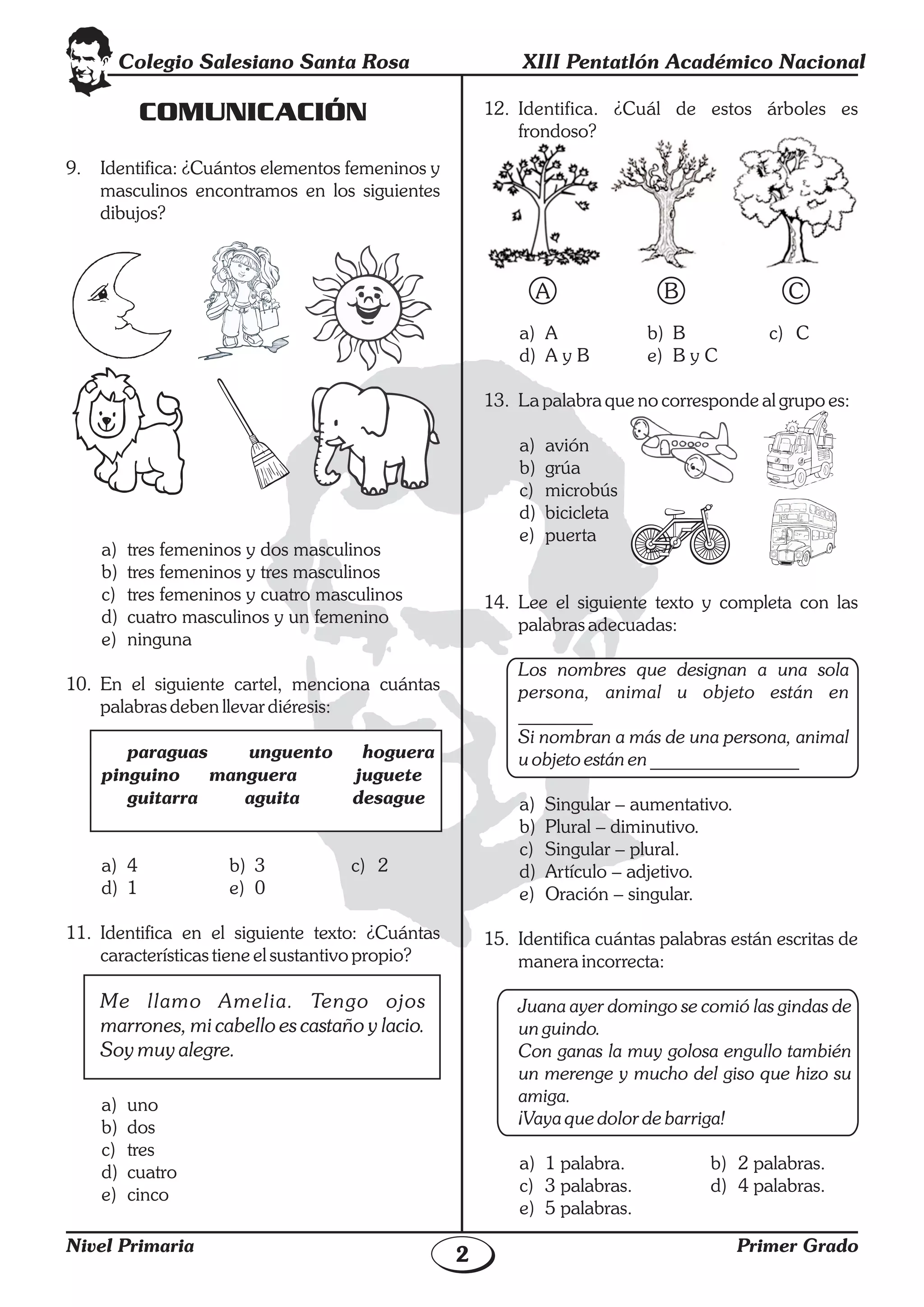 Primer grado de_primaria | PDF
