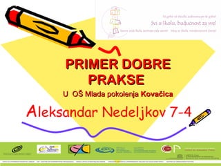 Primeri dobre prakse aca2safilmom | PPT