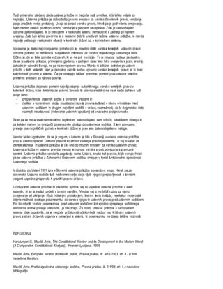 Primerjalno ustavno pravo epf nova gorica | PDF