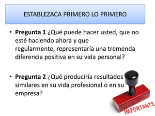 Primero lo primero | PPTX