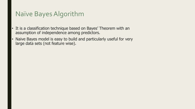 Primer on major data mining algorithms | PPT