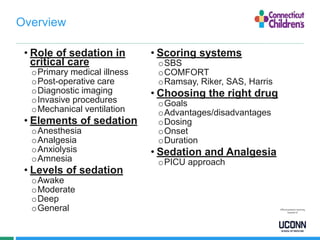 Primer on pediatric sedation and analgesia resident lecture | PPTX