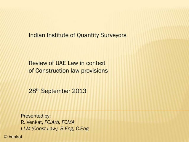 Primer on uae civil code | PPTX