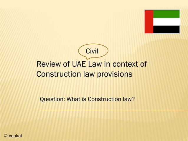 Primer on uae civil code | PPTX