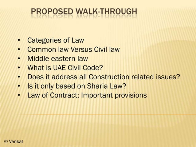 Primer on uae civil code | PPTX