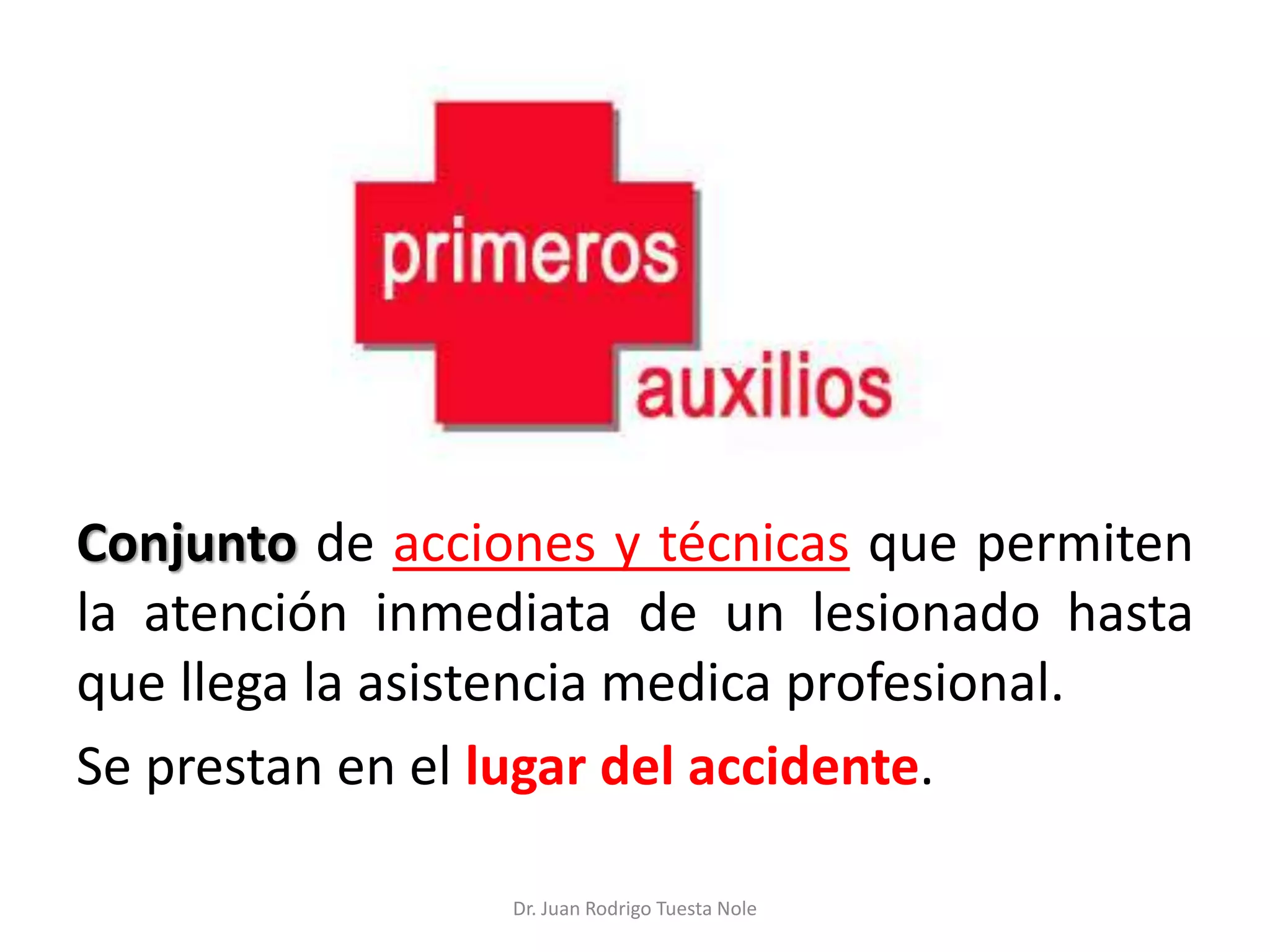 Primeros auxilios | PPTX