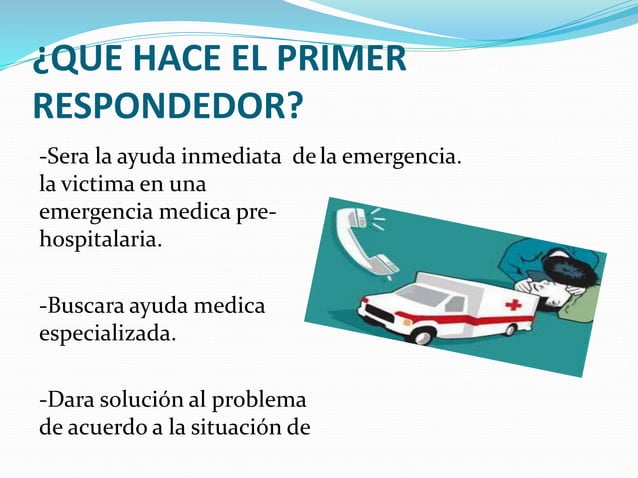 primeros auxilios primer respondientes para todas las personas | PPT ...