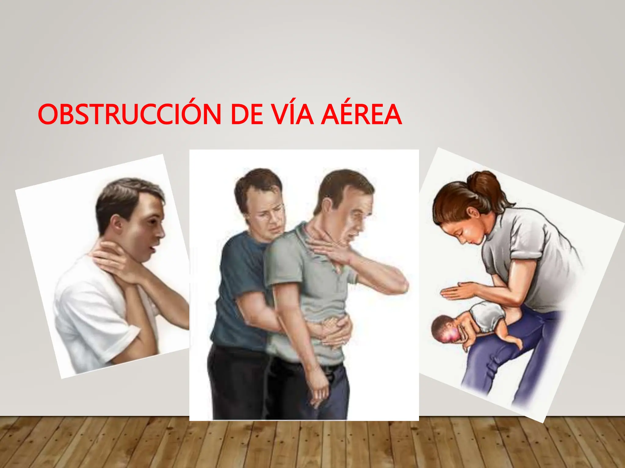 PRIMEROS AUXILIOS - OBSTRUCCION DE VIA AEREA - PCR-RCP | PPT