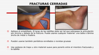 Primeros Auxilios Heridas, Hemorragias, Fracturas y Traslado de ...
