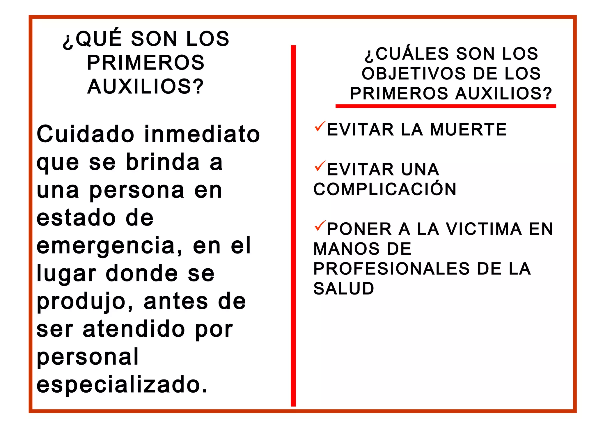 Primeros auxilios intrap | PPT