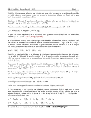 primer parcial de biofisica del cbc | PDF