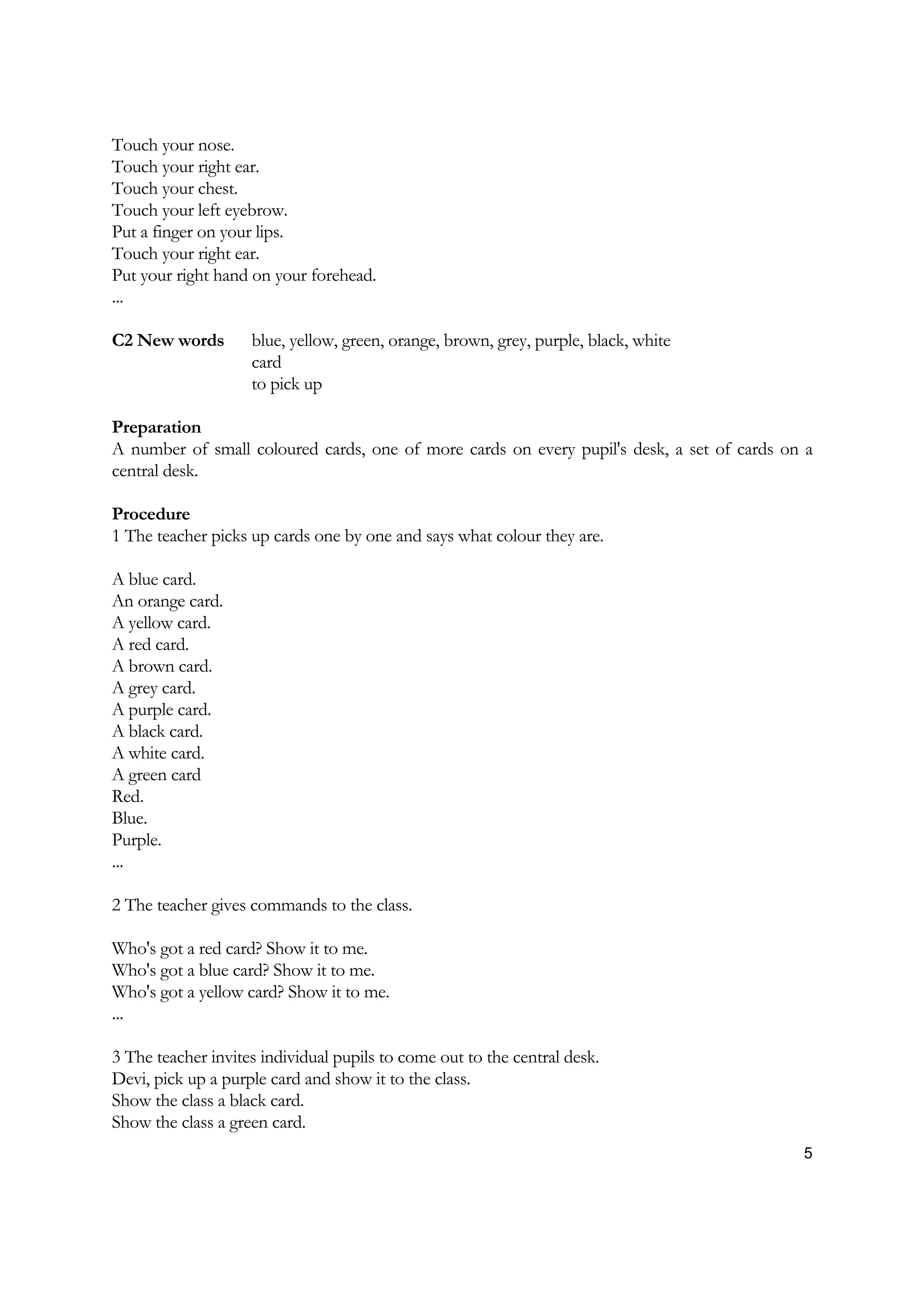 Primer Total Physical Response | PDF