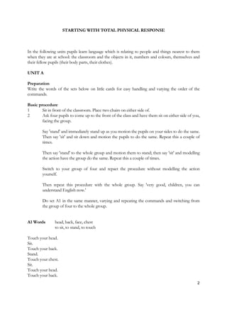 Primer Total Physical Response | PDF