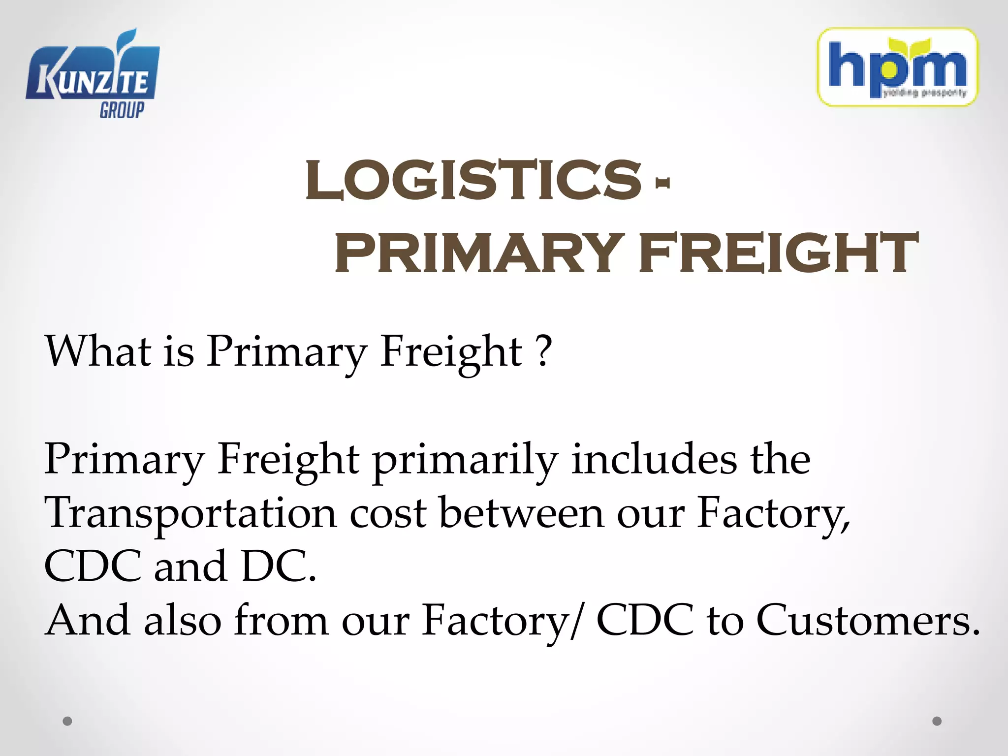 Primery freight | PDF