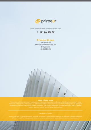 PRIMEUR GHIBLI NEXT™: Enterprise Data Integration Platform | PDF ...