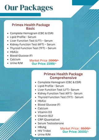Best Blood Test lab near me - Primex Laboratories | PDF