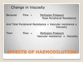 Priming fluid and hemodilution | PPTX